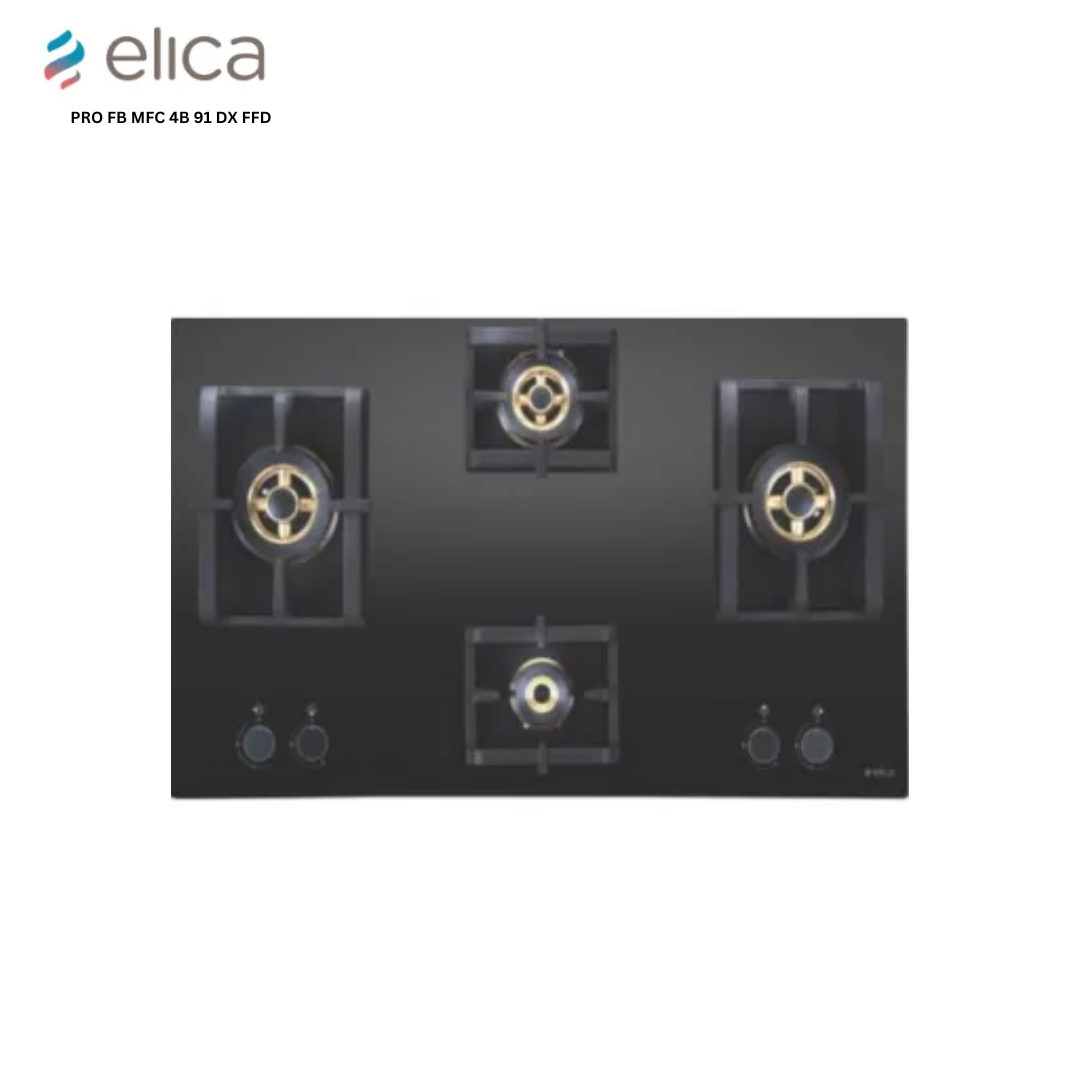 Elica 4 Burner 70 cm Built In Hob - PRO FB MFC 4B 91 DX FFD | AC GHAR
